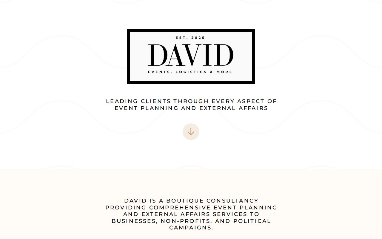 DAVID - Events, Logistics & More